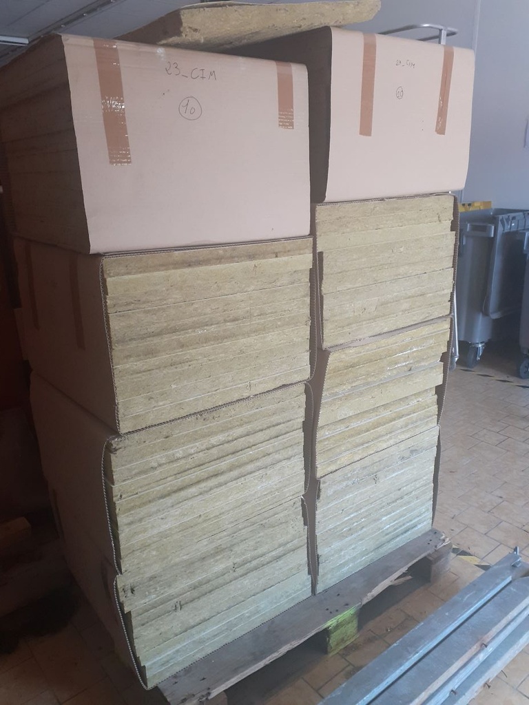 Panneau isolant laine de roche | Mas Réemploi